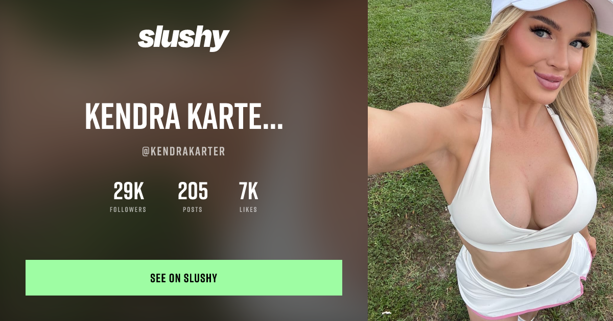 Kendra Karter (@KendraKarter) — American Yoga Creator | Slushy